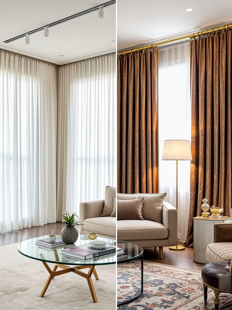 Curtain Tracks vs. Curtain Rods | A Comprehensive Guide | Dolcewe